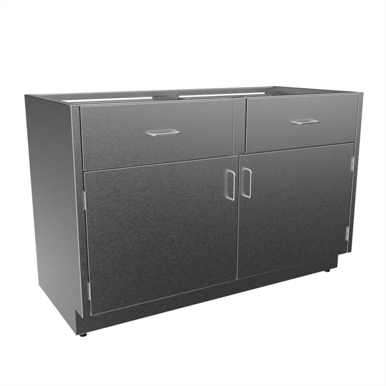 SBC3248-A Stainless Steel ADA Height Base Cabinet w/2 Drawer, 2 Door ...